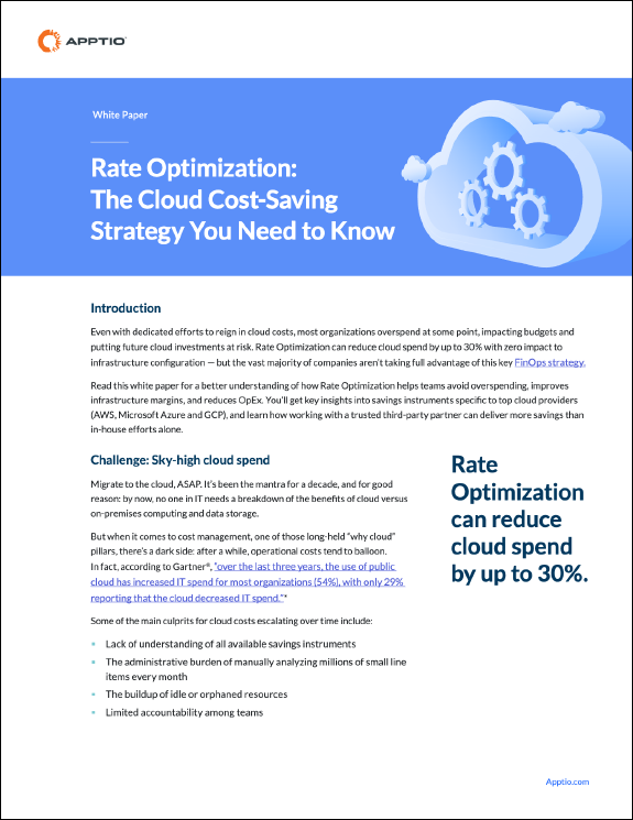 Rate Optimization: The cloud cost saving strategy you need to know ... Rate Optimization: The cloud cost saving strategy you need to know ...
