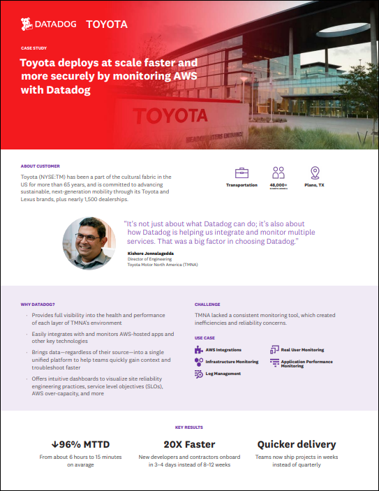 Toyota Deploys at Scale Faster and More Securely by Monitoring AWS with ...